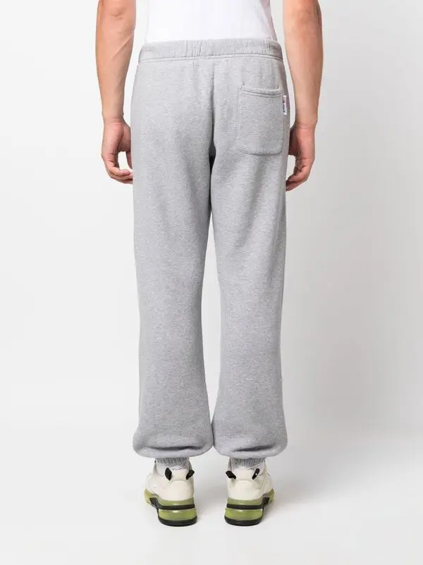 AUTRY Logo-print Cotton Track Pants - Grey
