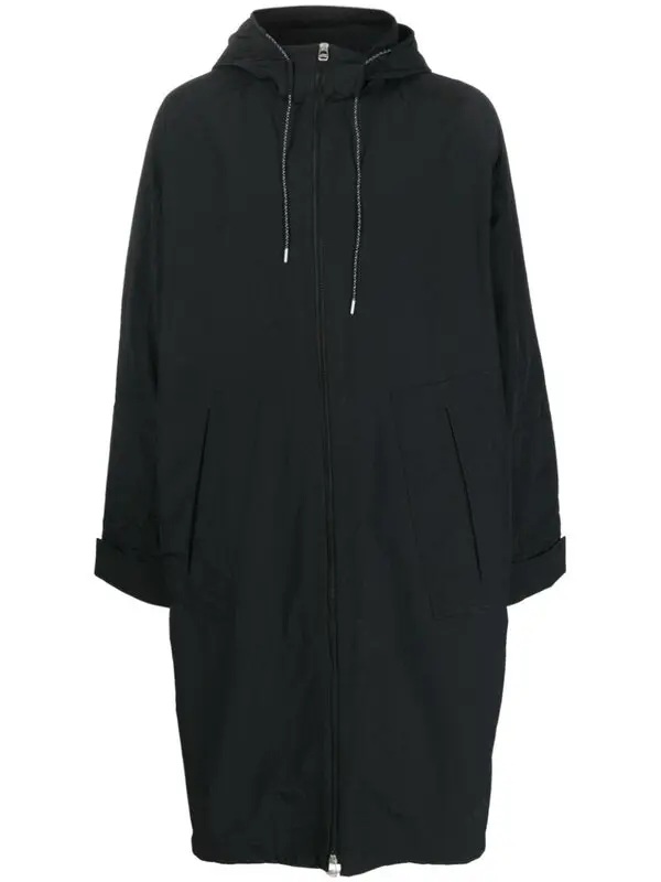 OAMC Zip-up Hooded Parka - Black