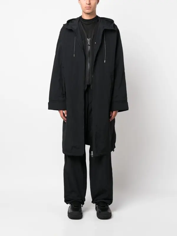 OAMC Zip-up Hooded Parka - Black