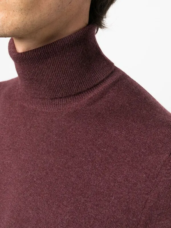Brunello Cucinelli Roll-neck Cashmere Jumper - Purple