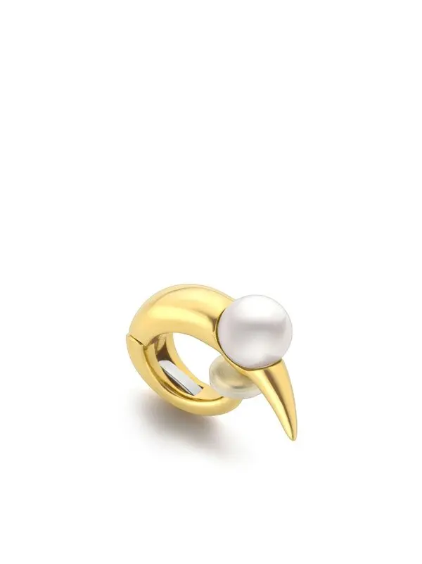 TASAKI 18kt Yellow Danger Horn Pearl Ear Cuff