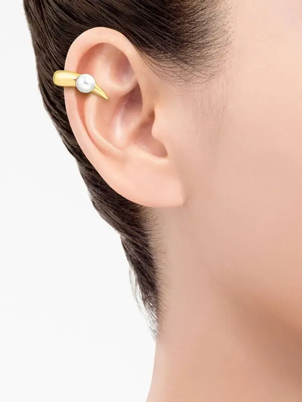 TASAKI 18kt Yellow Danger Horn Pearl Ear Cuff