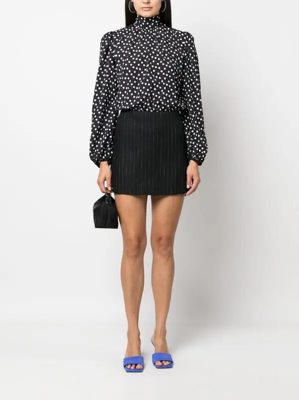 MSGM Hybrid Polka-dot Mini Dress
