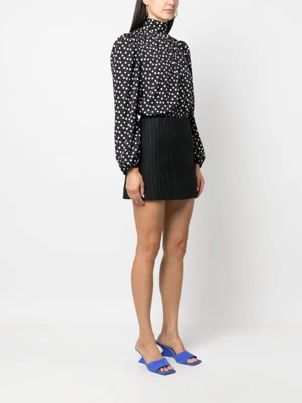 MSGM Hybrid Polka-dot Mini Dress