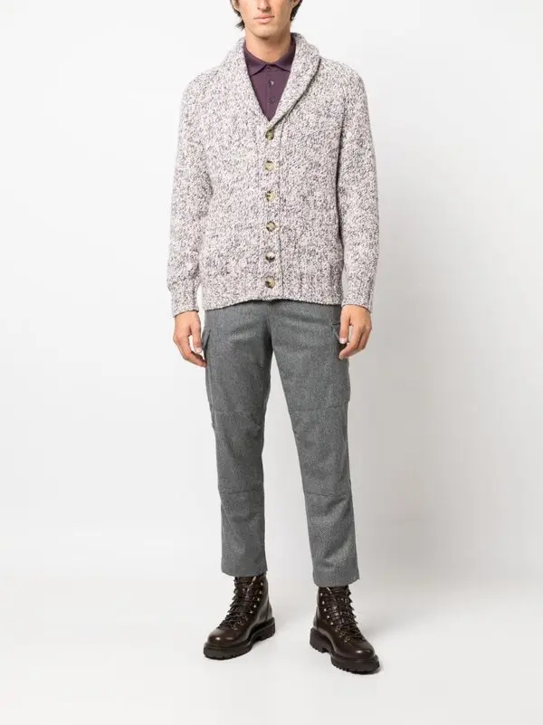 Brunello Cucinelli Double-breasted Wool-blend Cardigan