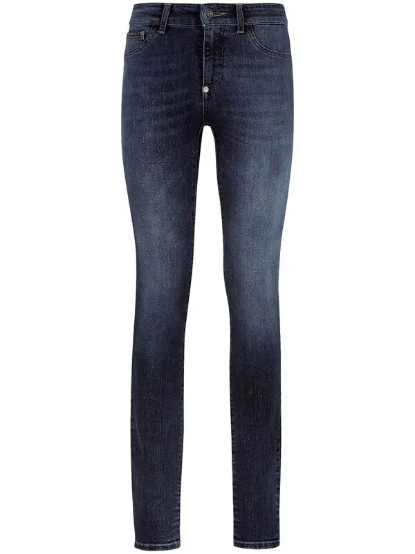 Philipp Plein Stone-washed Jeggings - Blue