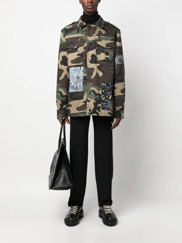 Philipp Plein Camouflage-print Patchwork Jacket
