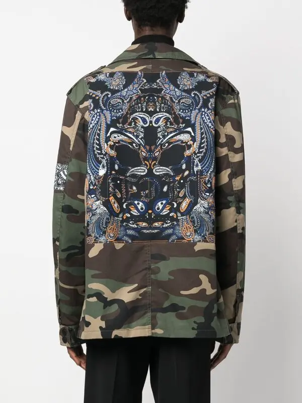 Philipp Plein Camouflage-print Patchwork Jacket