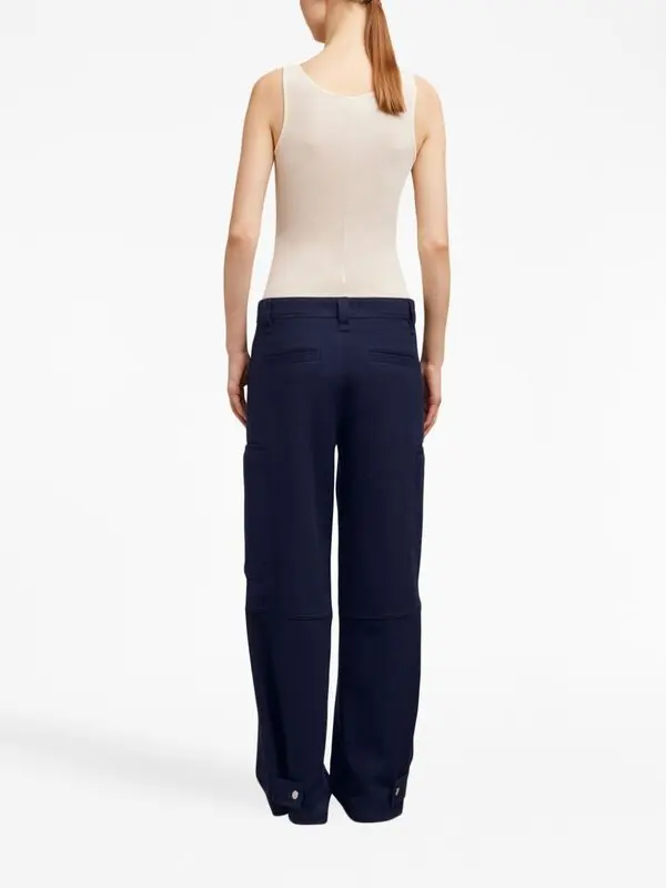 AMI Paris Tailored Cut Wide-leg Trousers