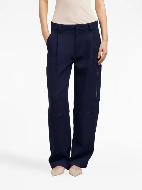 AMI Paris Tailored Cut Wide-leg Trousers