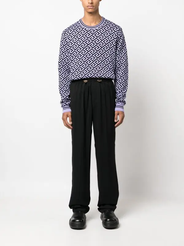 Versace Drawstring-fastening Cotton Track Pants