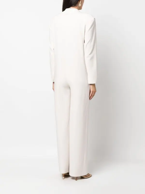 Norma Kamali Single Breasted V-neck Jumpsuit