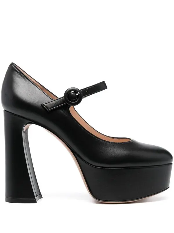 GIANVITO ROSSI Holly D'orsay Platform Pumps - Black
