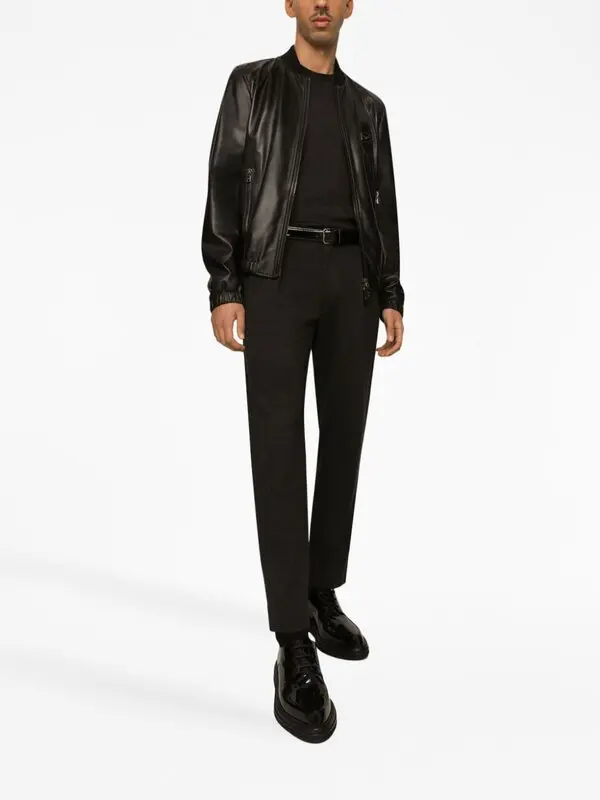 Dolce & Gabbana Pressed-crease Tailored Trousers - Black