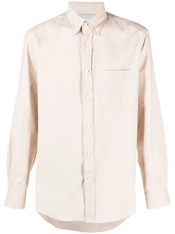 Brunello Cucinelli Long-sleeve Cotton Shirt