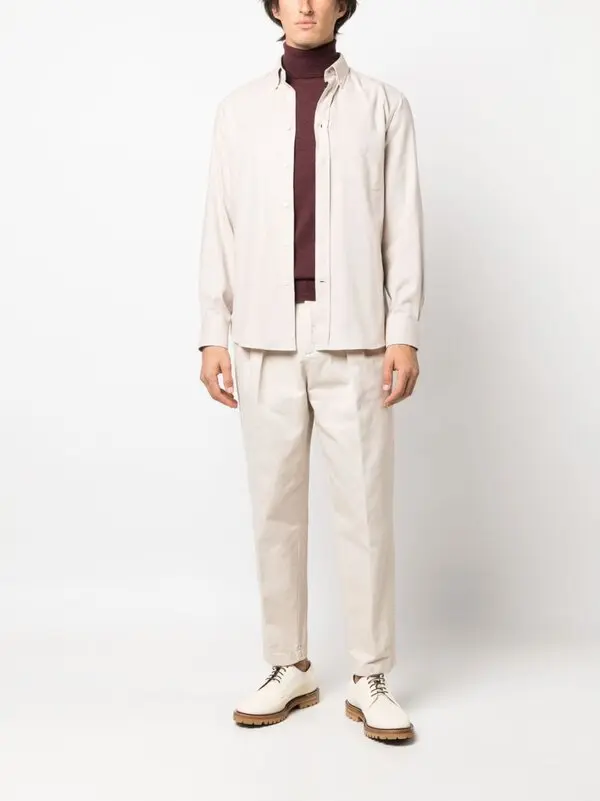 Brunello Cucinelli Long-sleeve Cotton Shirt