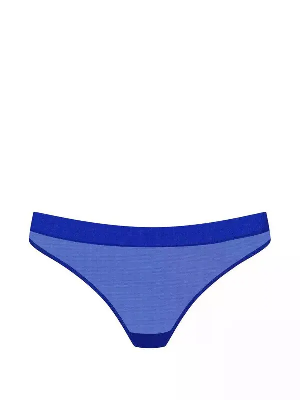 MAISON CLOSE Corps À Corps Neon Low-rise Briefs - Blue