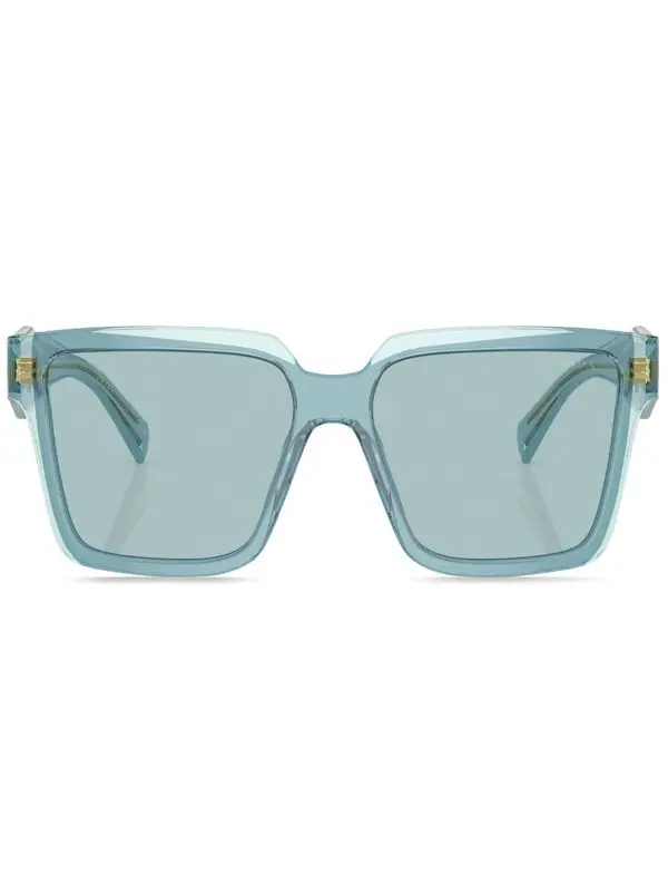 Prada Square-frame Tinted Sunglasses - Blue