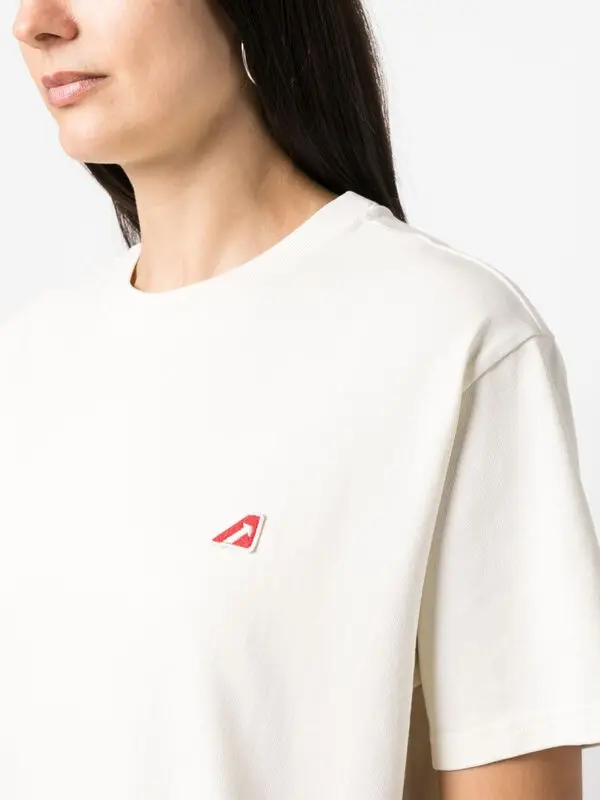 AUTRY Logo-patch Cotton T-shirt