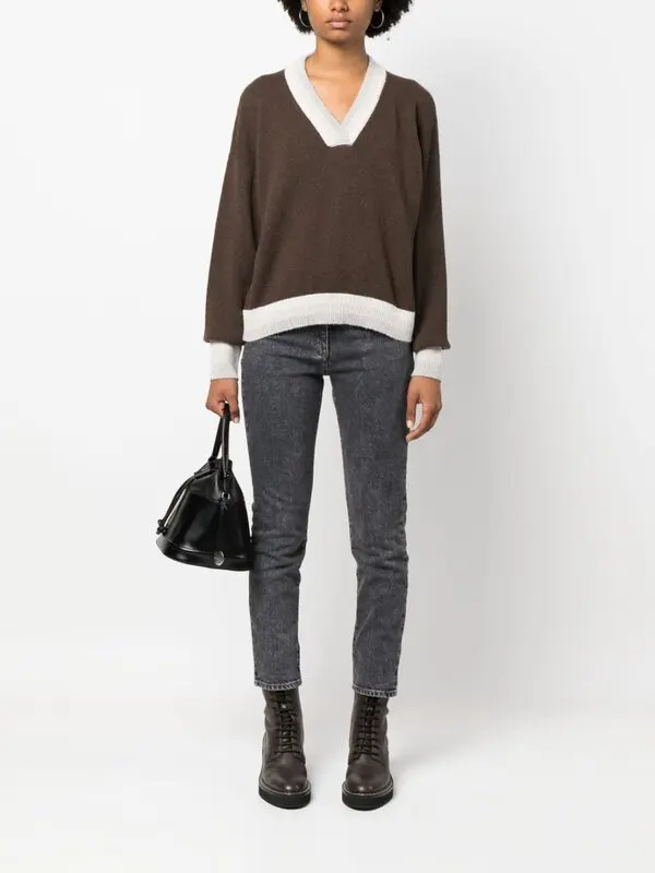 Peserico Stonewashed Mid-rise Skinny Jeans