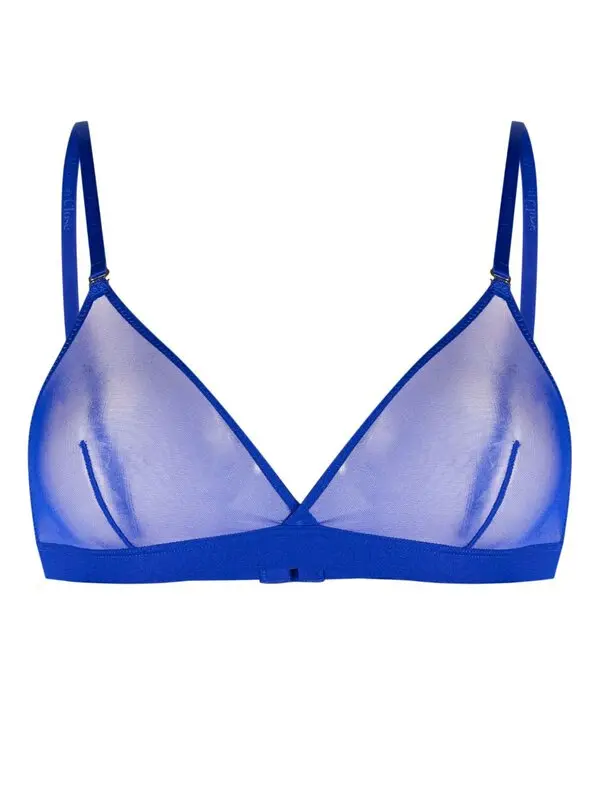 MAISON CLOSE Corps À Corps Neon Triangle-cup Bra - Blue