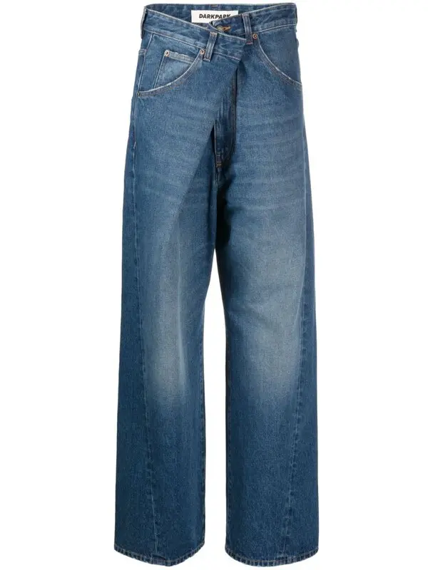 DARKPARK Asymmetric Wide-leg Jeans