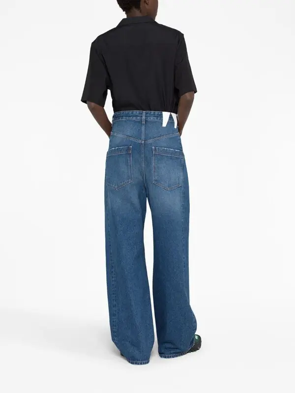 DARKPARK Asymmetric Wide-leg Jeans