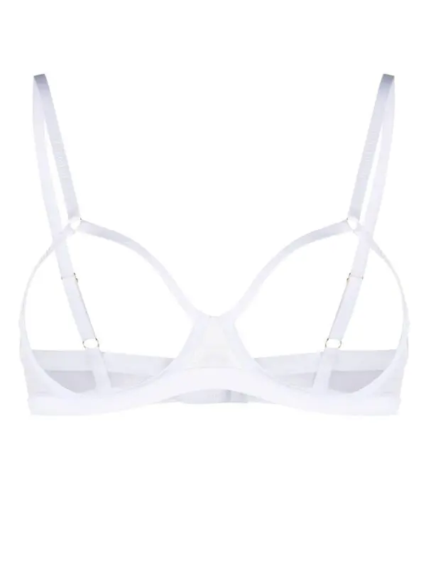 MAISON CLOSE Corps À Corps Open-cup Bra - White