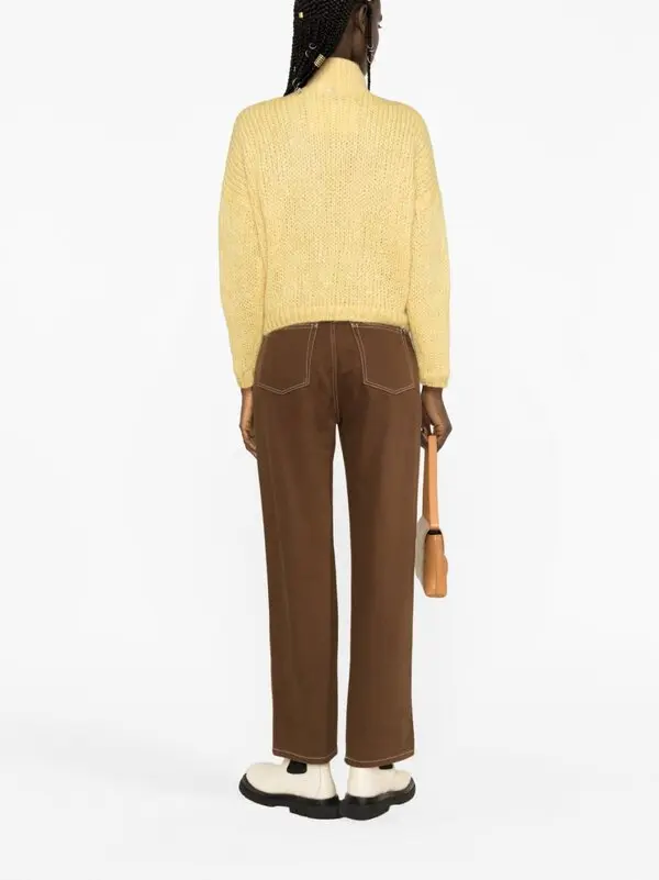 Herno Mohair-blend Cardigan - Yellow