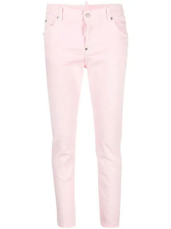 Dsquared2 Low-rise Tapered Jeans - Pink