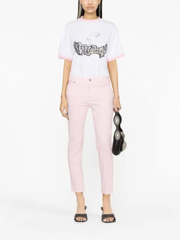 Dsquared2 Low-rise Tapered Jeans - Pink