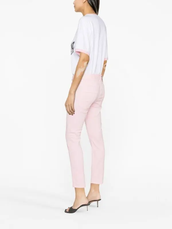 Dsquared2 Low-rise Tapered Jeans - Pink