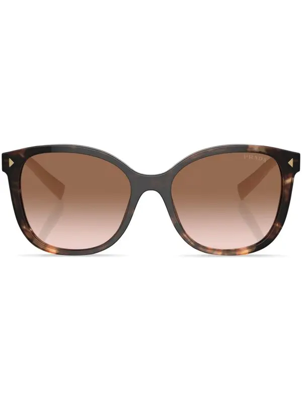 Prada Tortoiseshell-effect Square-frame Sunglasses - Green
