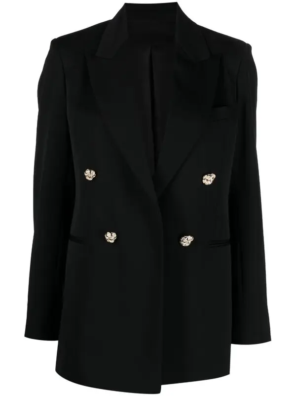 LANVIN Open-front Blazer With Jewel Buttons
