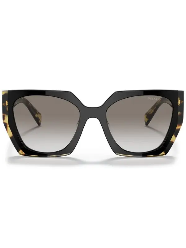 Prada Tortoiseshell-effect Square Sunglasses - Black