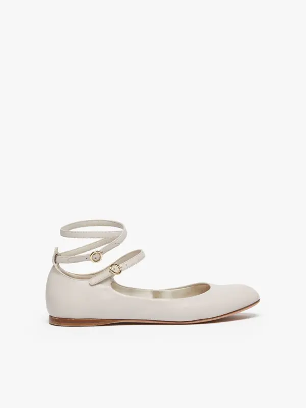 Max Mara Nappa Leather Ballet Flats