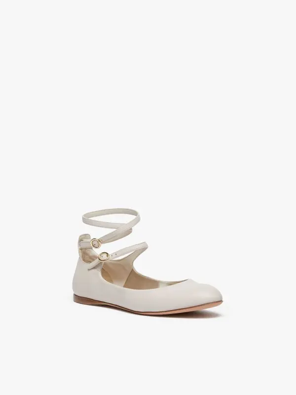 Max Mara Nappa Leather Ballet Flats