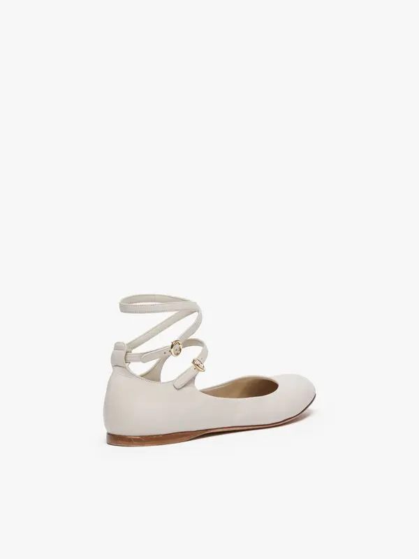 Max Mara Nappa Leather Ballet Flats