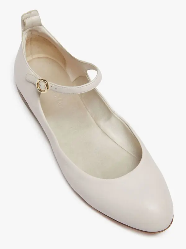 Max Mara Nappa Leather Ballet Flats