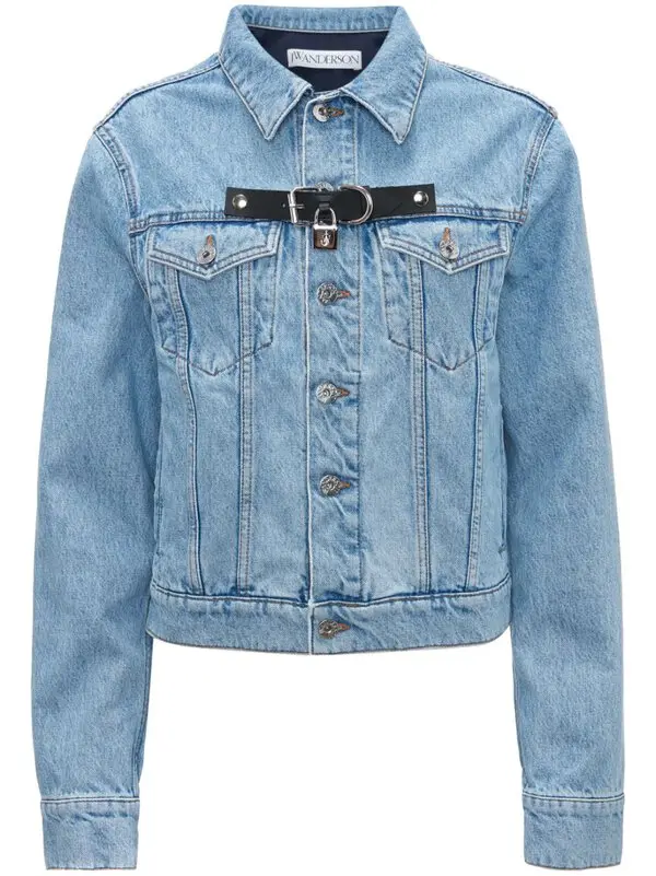 JW Anderson Padlock Strap Trucker Jacket - Blue