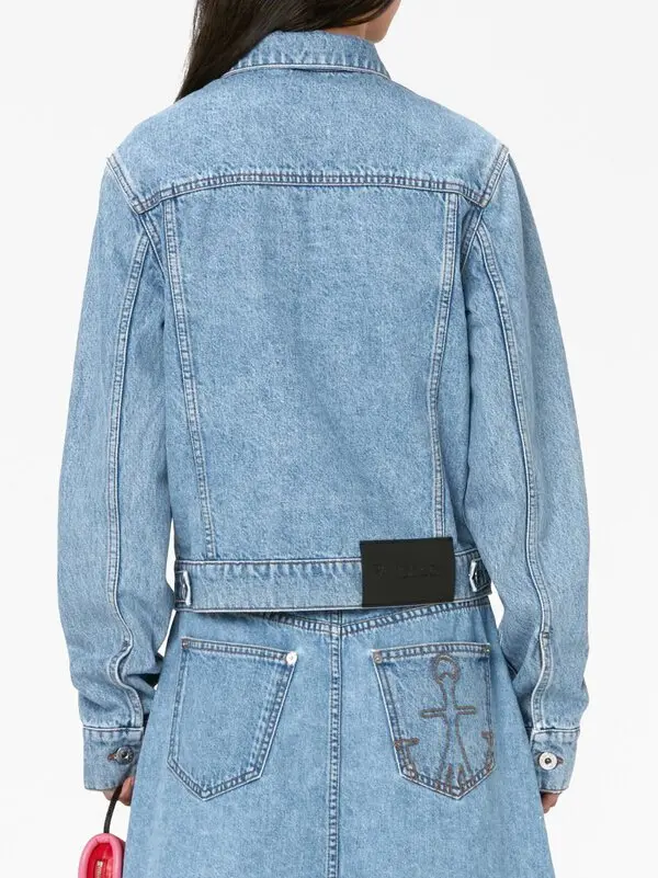 JW Anderson Padlock Strap Trucker Jacket - Blue