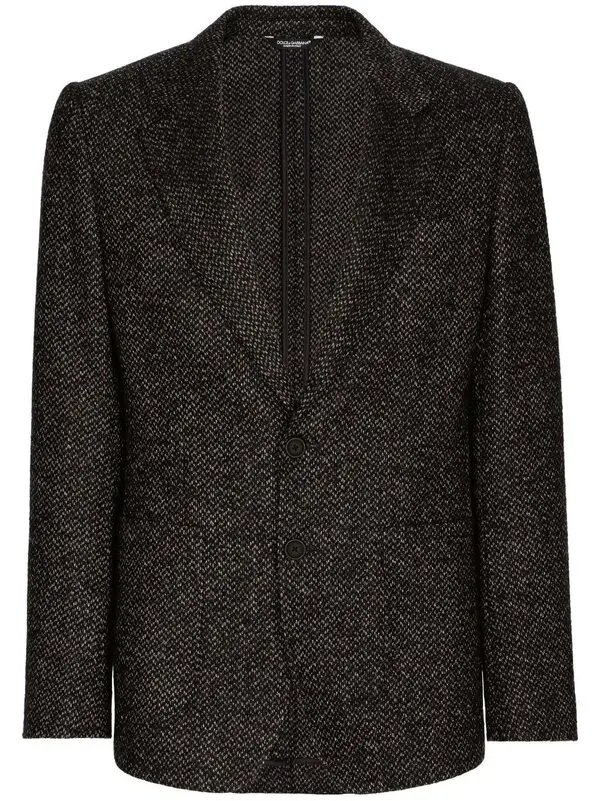 Dolce & Gabbana Single-breasted Bouclé Blazer