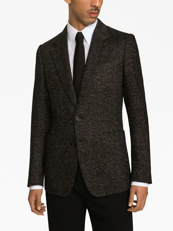 Dolce & Gabbana Single-breasted Bouclé Blazer