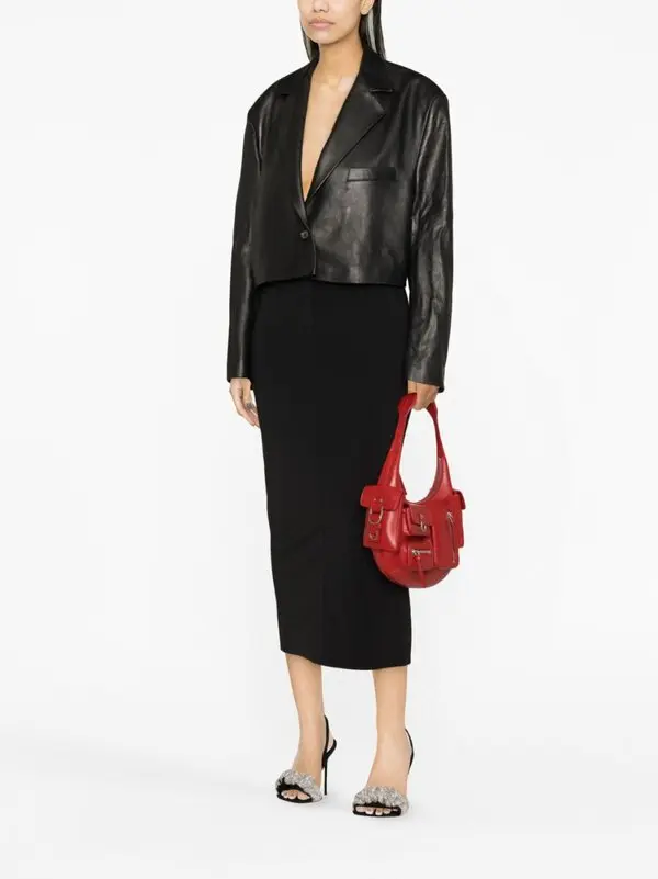 Alexander Wang Logo-embroidered Pencil Skirt