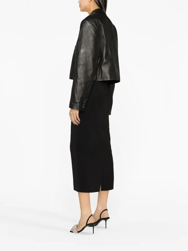 Alexander Wang Logo-embroidered Pencil Skirt