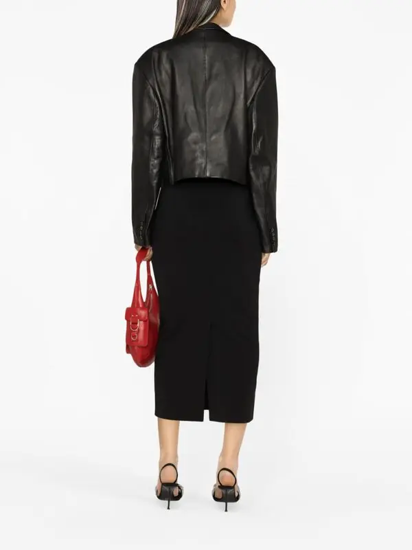 Alexander Wang Logo-embroidered Pencil Skirt