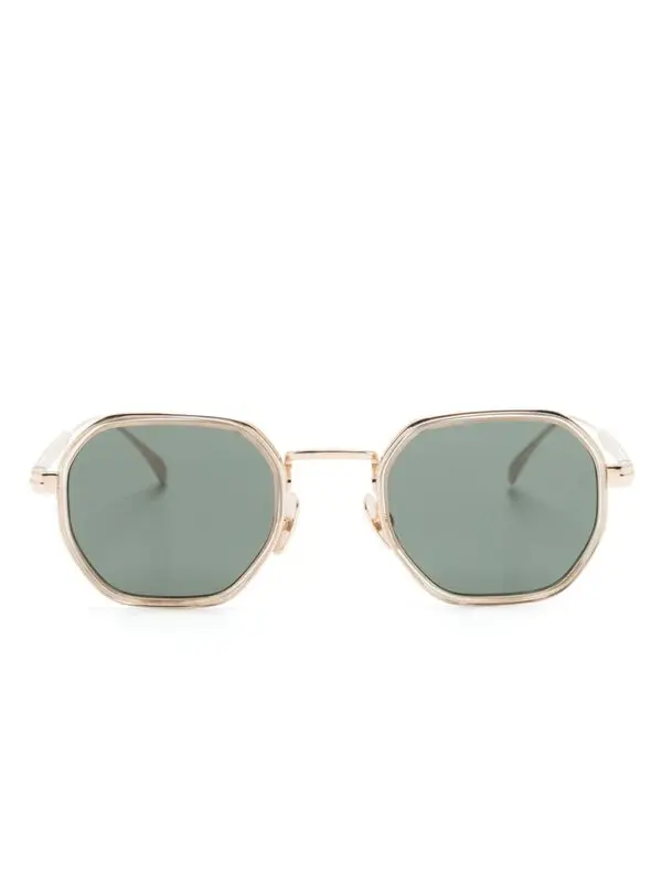 DB EYEWEAR BY DAVID BECKHAM Octagon Sunglasses - Gold