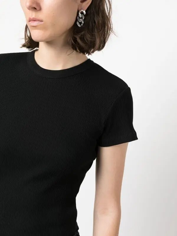 Isabel Marant Étoile Taomi Ribbed Cotton T-shirt - Black