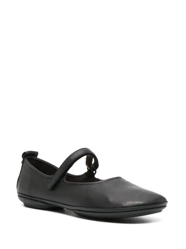 Camper Right Nina Leather Ballerinas - Black