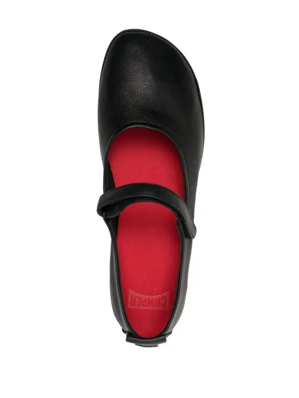 Camper Right Nina Leather Ballerinas - Black